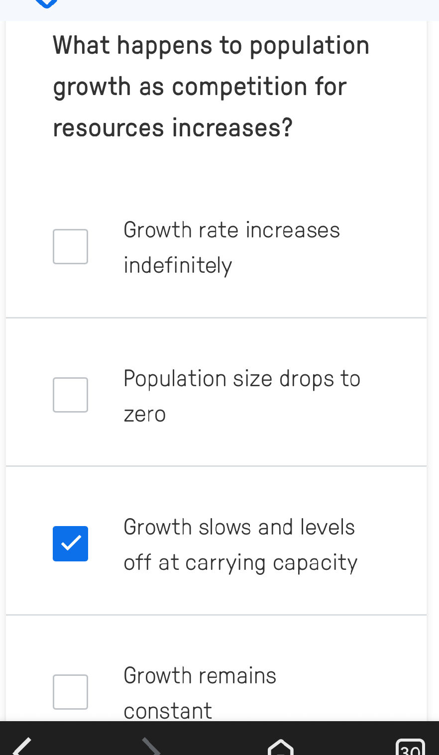 What happens to population growth as | StudyX