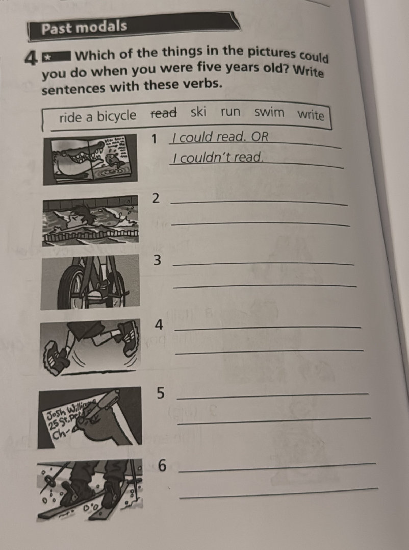 Past modals 4 Which of the things in the | StudyX