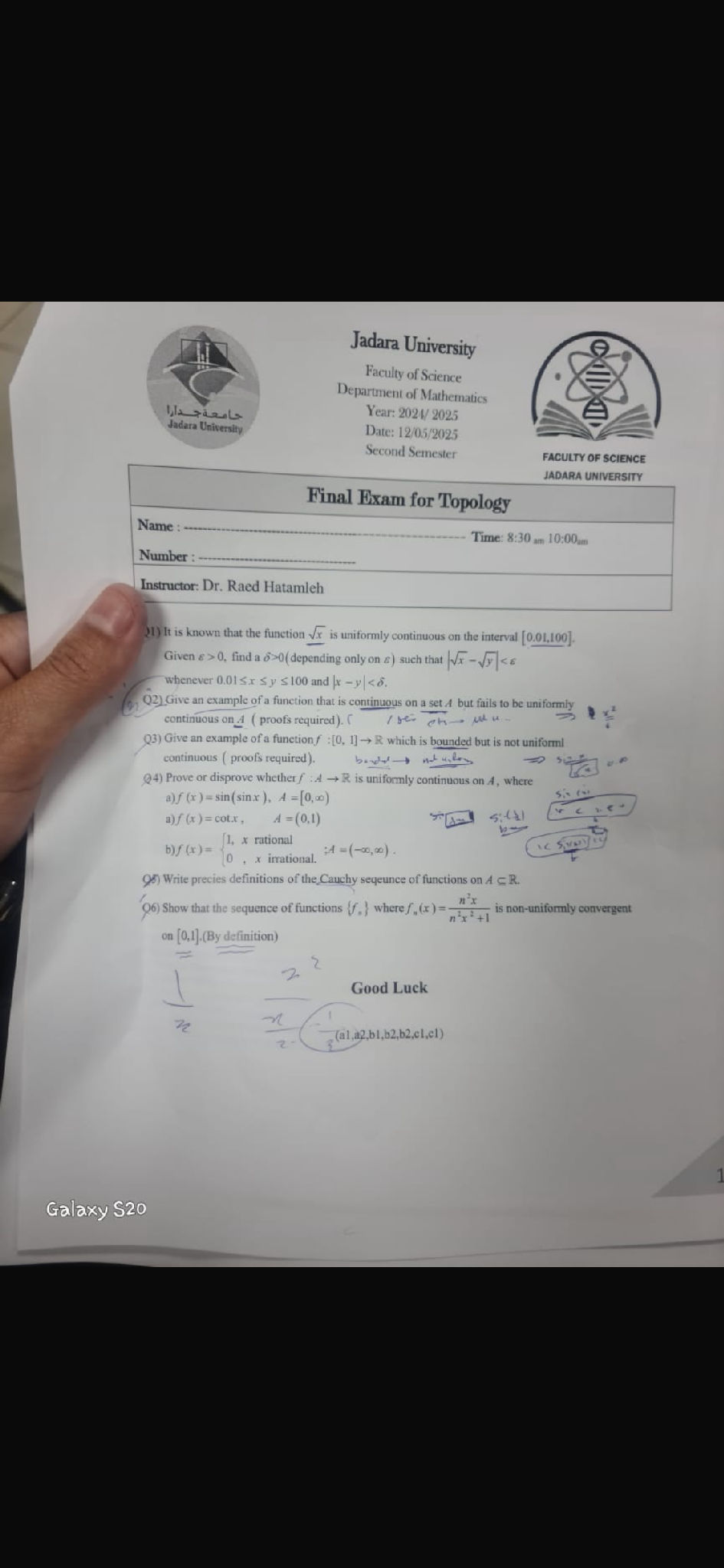 Give an example of a function that is | StudyX