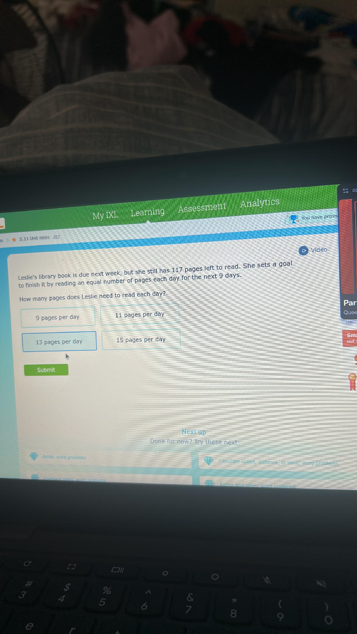 Leslie's library book is due next week, but | StudyX