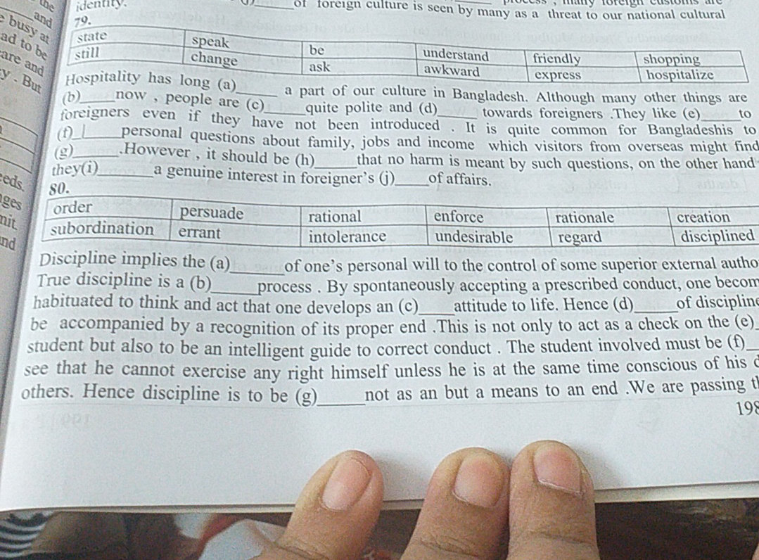 Word List: state, speak, be, understand, | StudyX