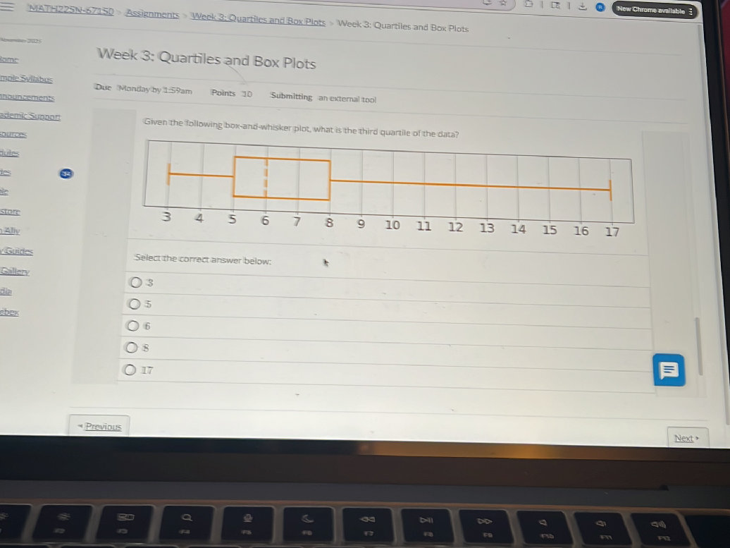 Given the following box-and-whisker plot, | StudyX