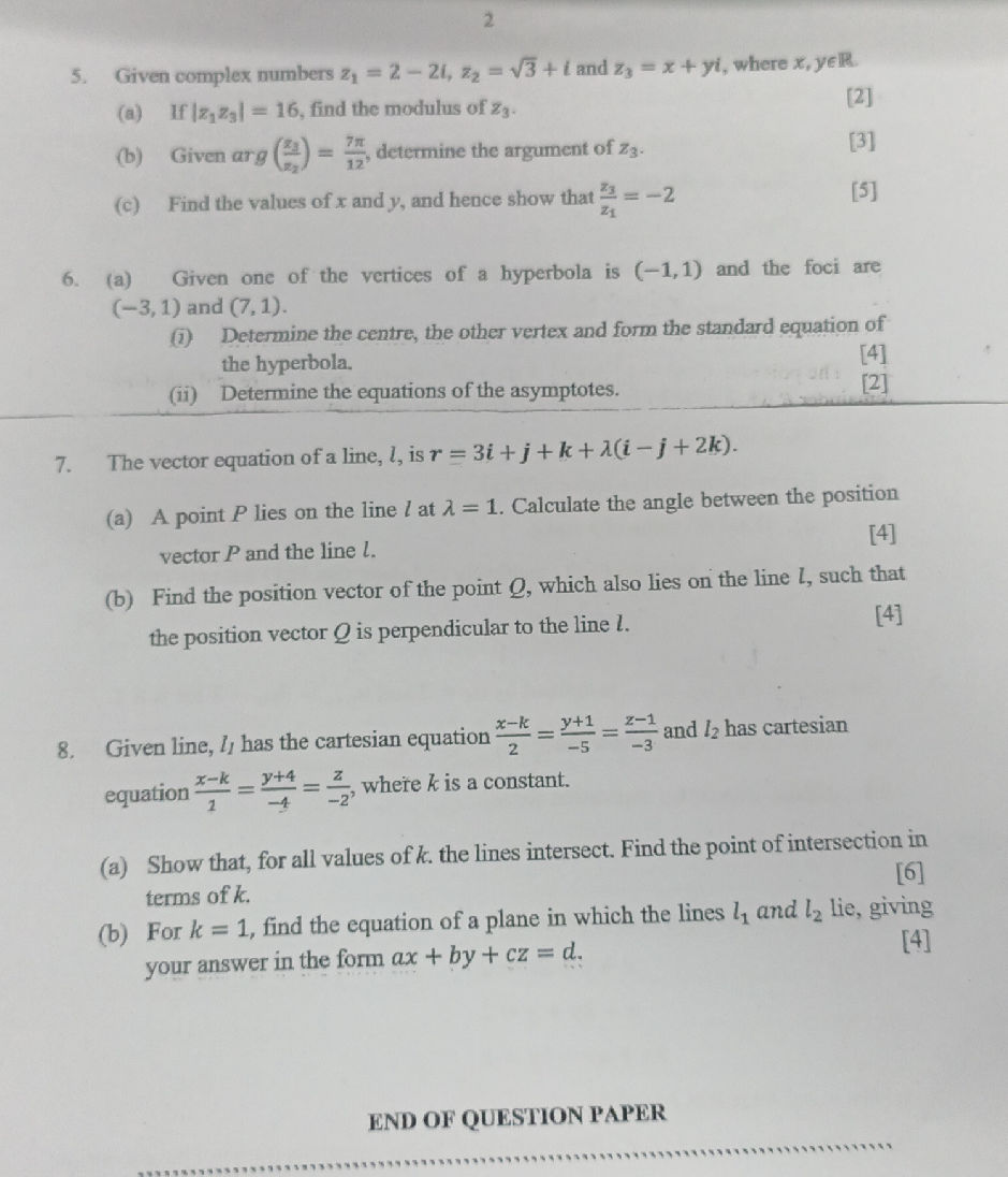 Given line $l_1$ has the cartesian equation | StudyX