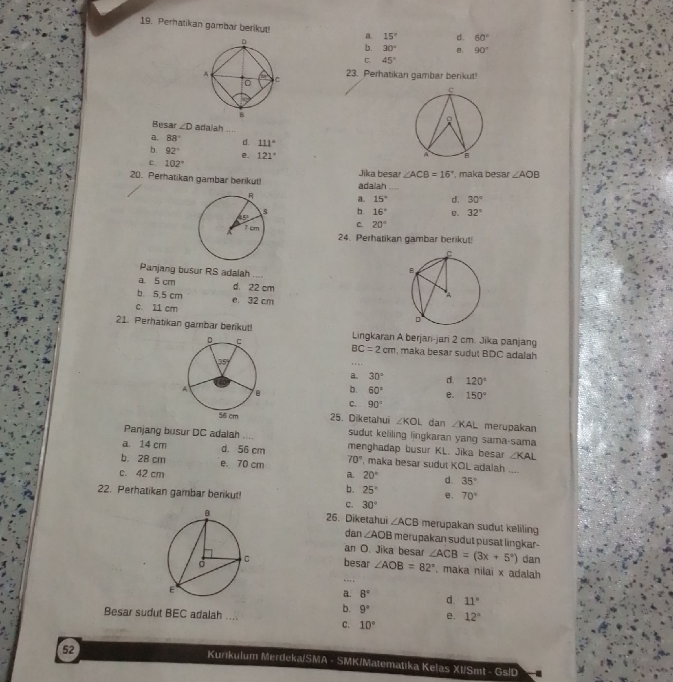 19. Perhatikan gambar berikut! [Diagram of a | StudyX