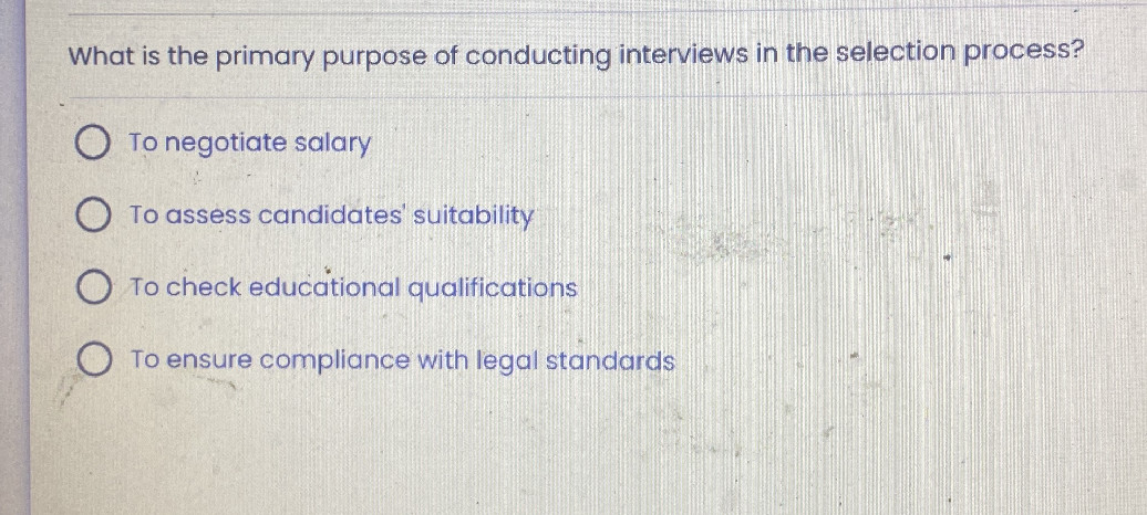 What is the primary purpose of conducting | StudyX
