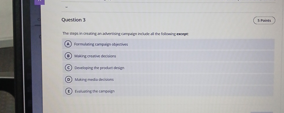 The steps in creating an advertising | StudyX