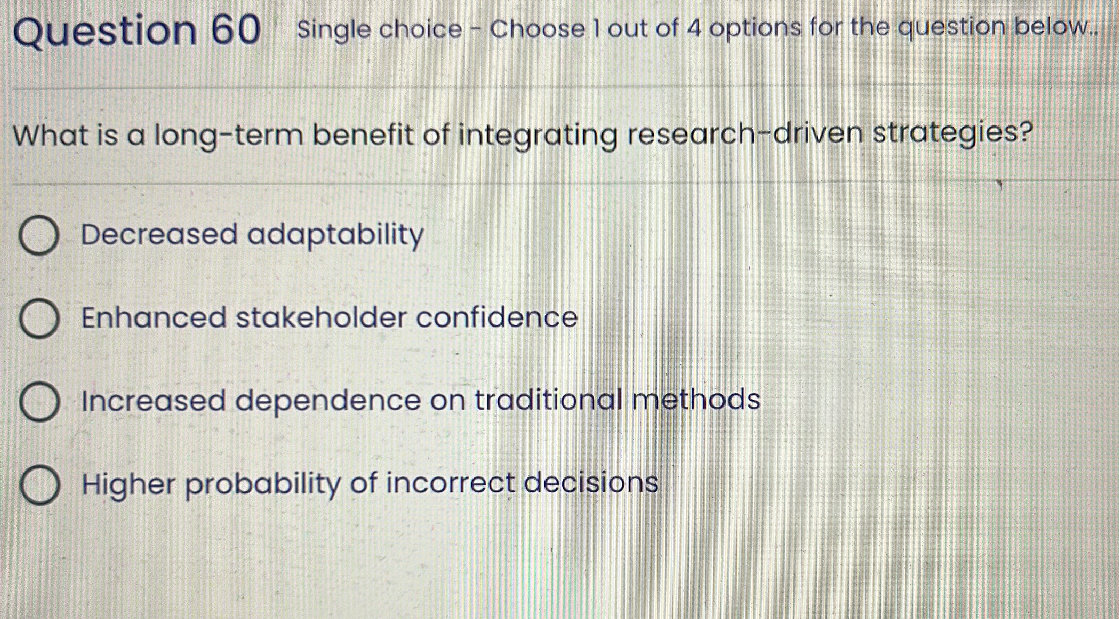 What is a long-term benefit of integrating | StudyX