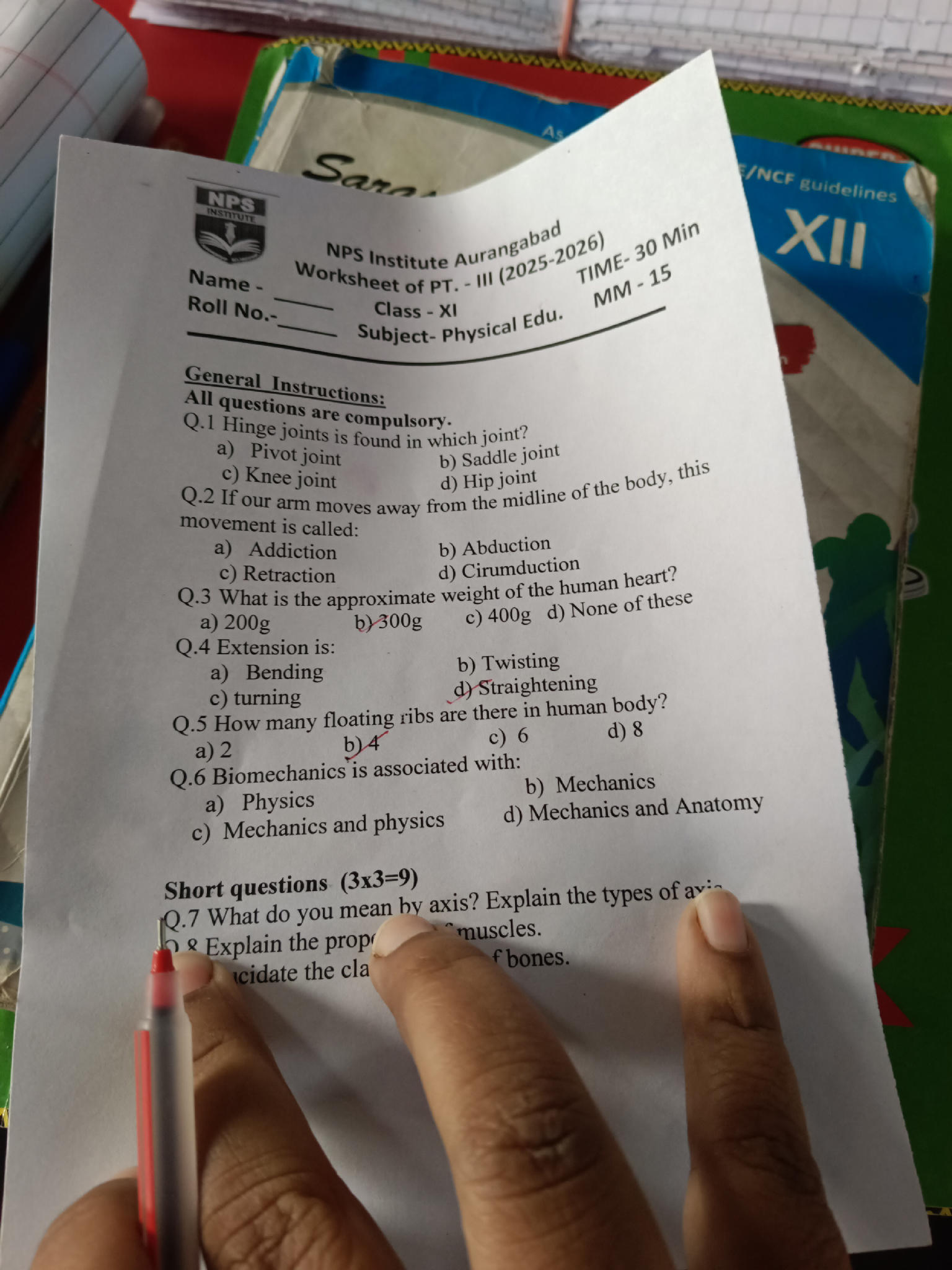 General Instructions: All questions are | StudyX