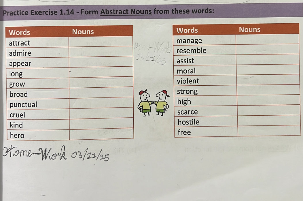 Practice Exercise 1.14 - Form Abstract Nouns | StudyX