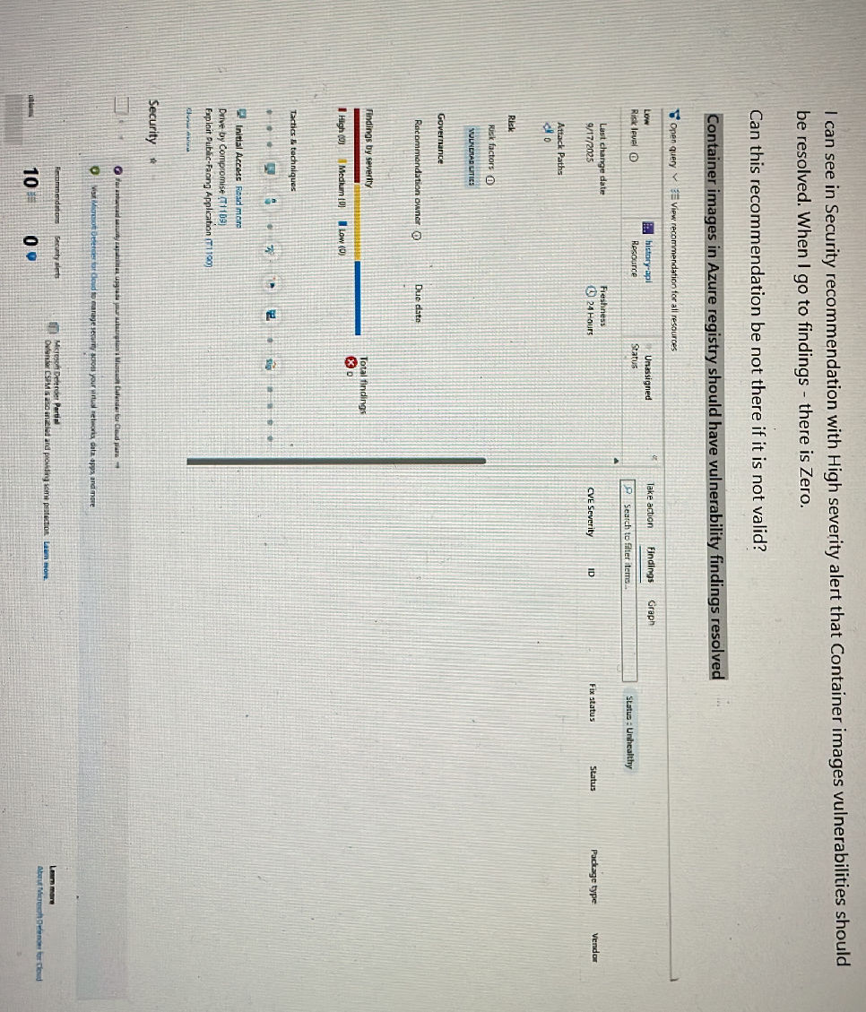 I can see in Security recommendation with | StudyX