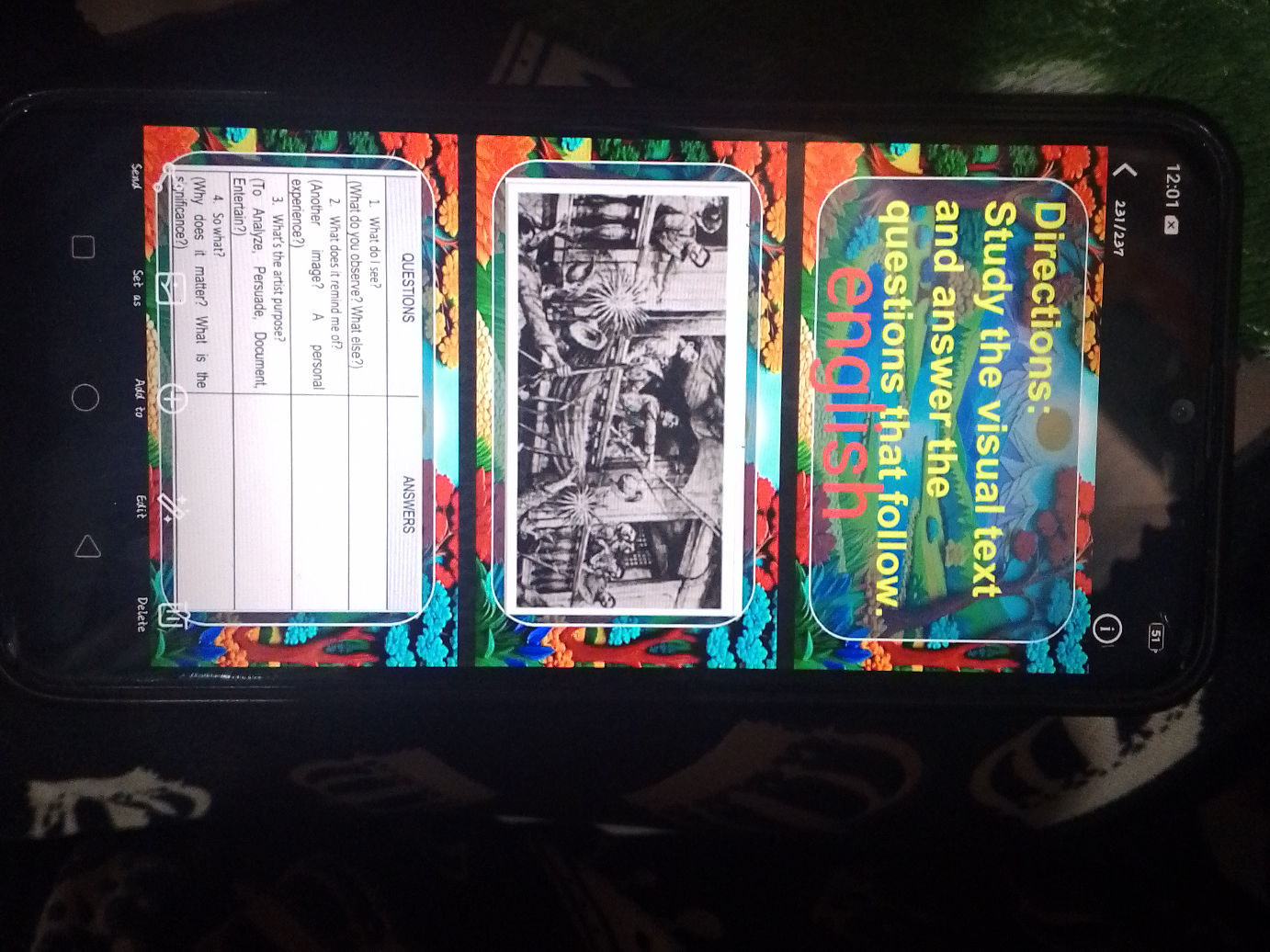 Directions: Study the visual text and answer | StudyX