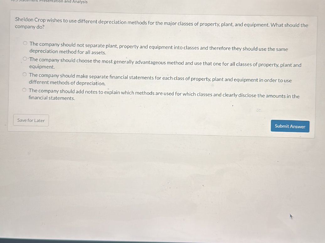 Sheldon Crop wishes to use different | StudyX