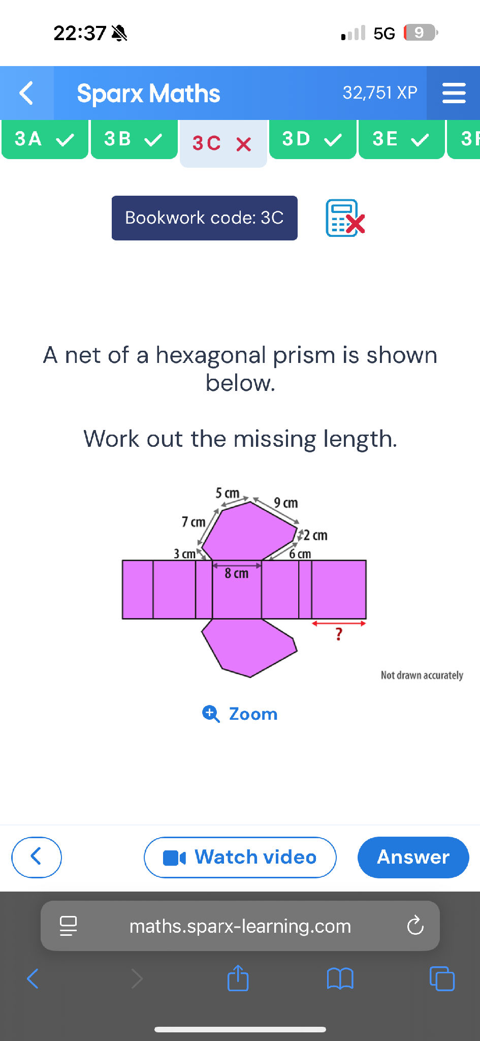A net of a hexagonal prism is shown below. | StudyX