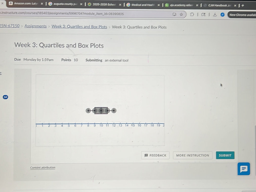 The problem presents a box plot (or | StudyX