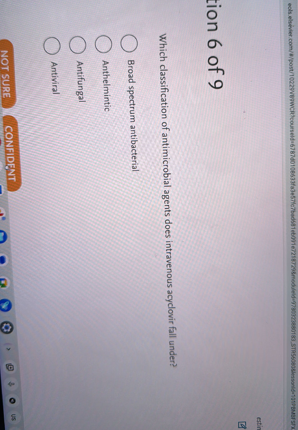 Which classification of antimicrobial agents | StudyX