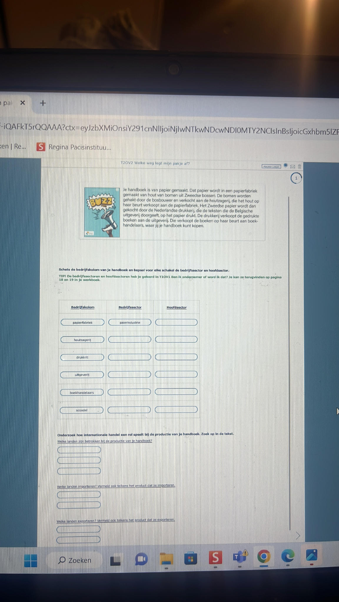 T20V2 Welke weg legt mijn pakje af? Je | StudyX
