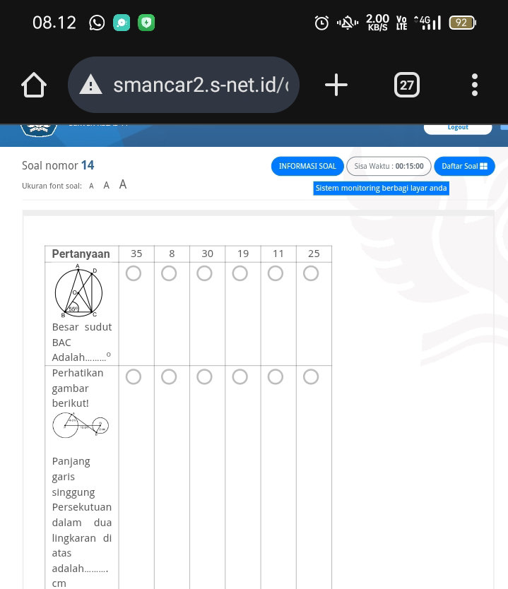 Soal nomor 14 Pertanyaan Diagram 1: | StudyX