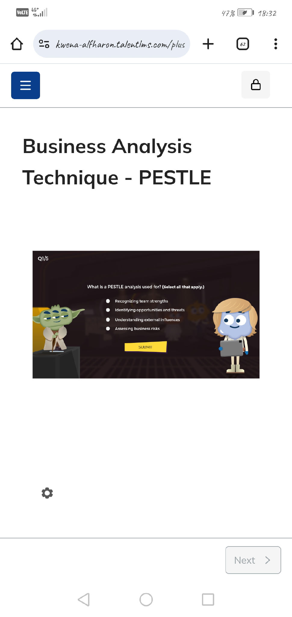 Business Analysis Technique - PESTLE Q1/5 | StudyX