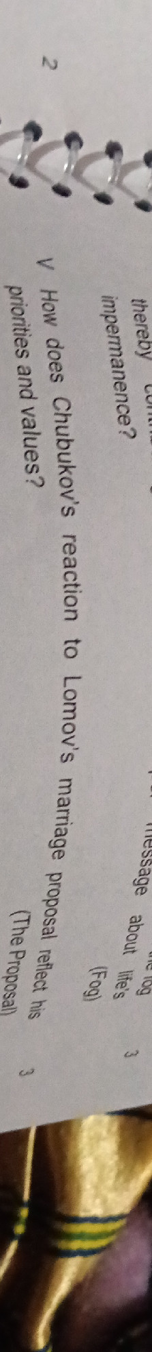 V How does Chubukov's reaction to Lomov's