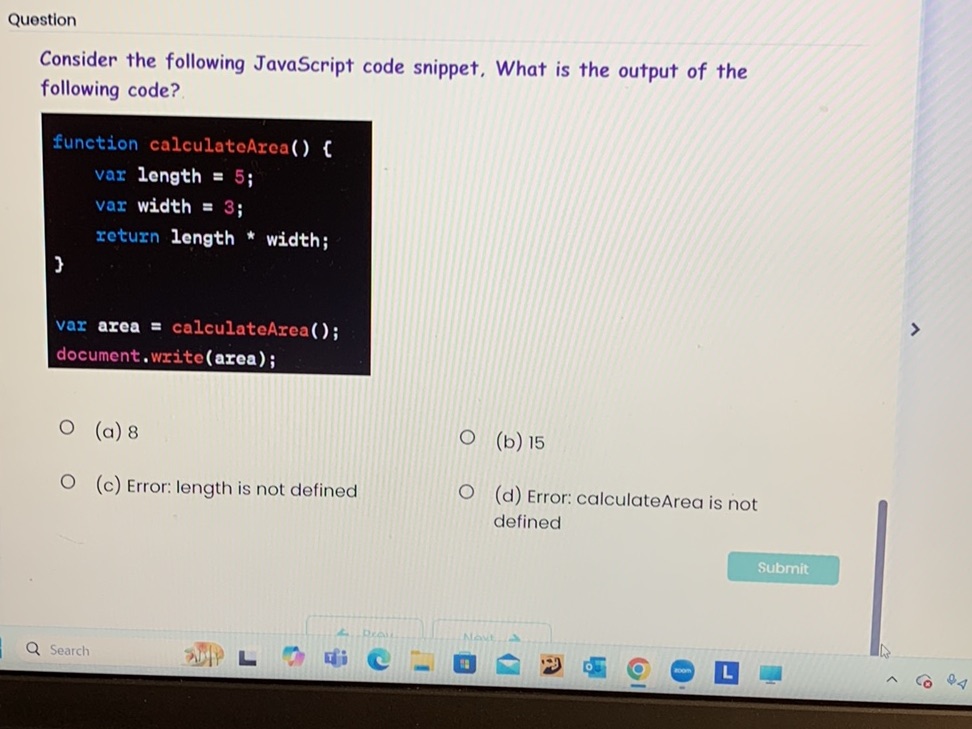 Consider the following JavaScript code | StudyX
