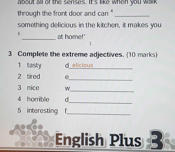 3 Complete the extreme adjectives. (10 | StudyX
