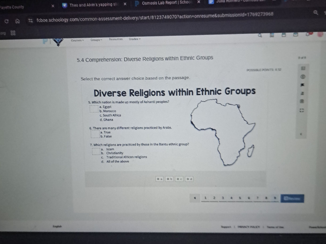 5.4 Comprehension: Diverse Religions within | StudyX
