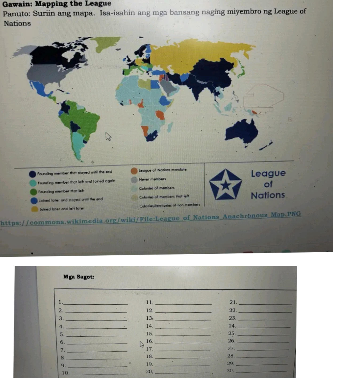 Gawain: Mapping the League Panuto: Suriin | StudyX