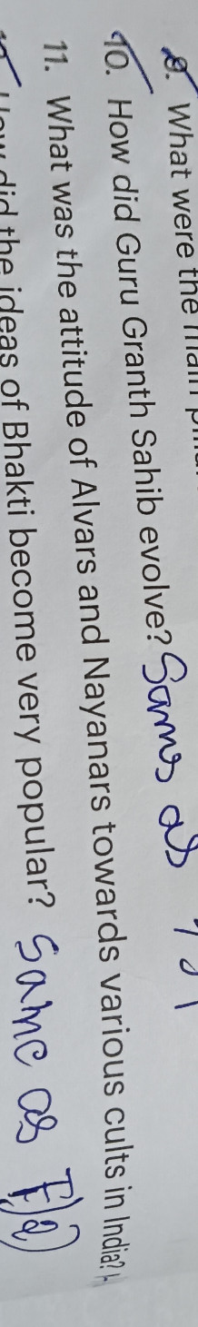 8. What were the main [unclear text] 10. How | StudyX