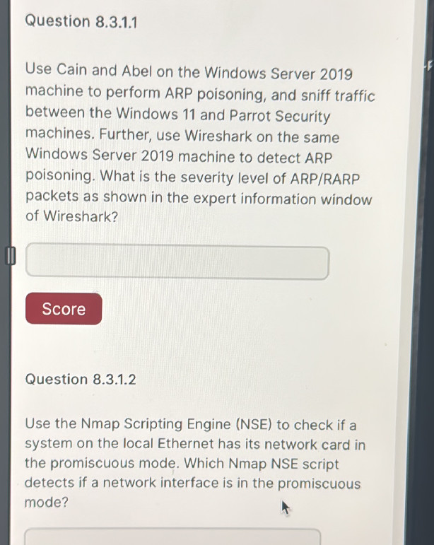 Question 8.3.1.2 Use the Nmap Scripting | StudyX