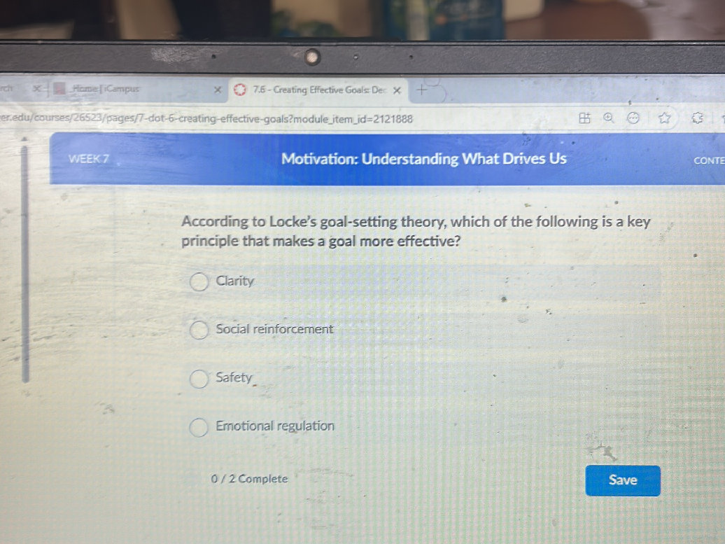 According to Locke's goal-setting theory, | StudyX
