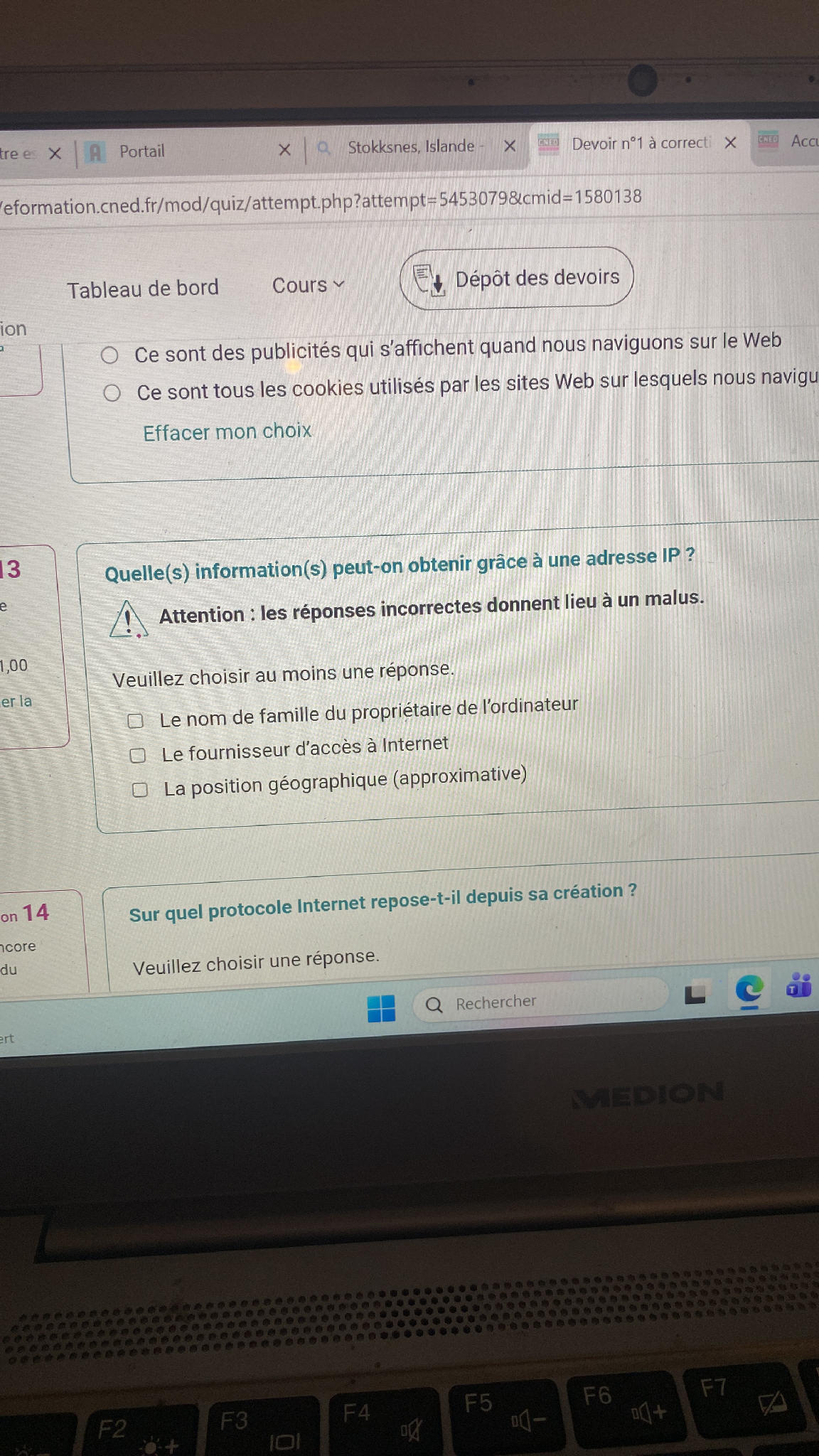 Quelle(s) information(s) peut-on obtenir | StudyX