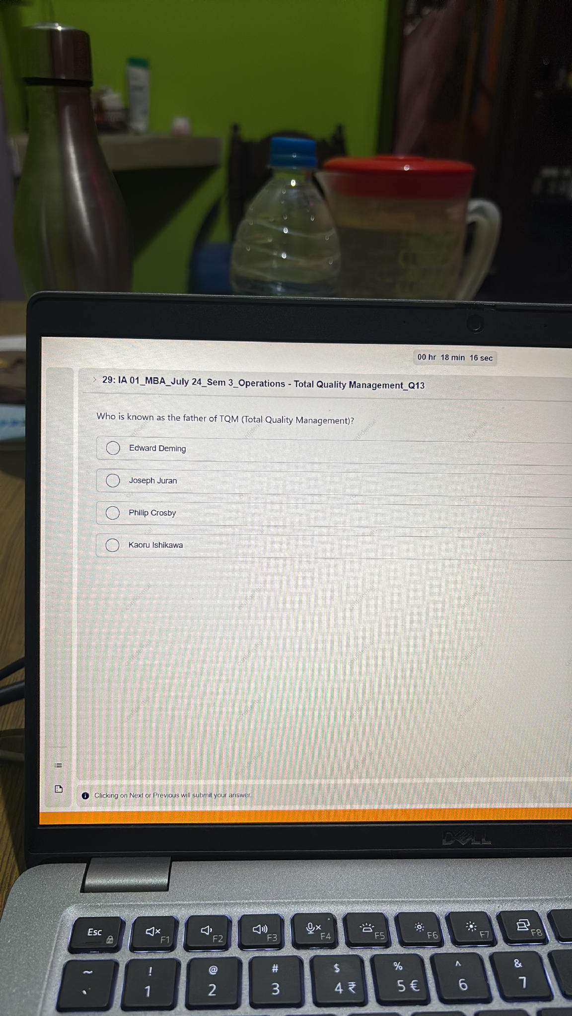 Who is known as the father of TQM (Total | StudyX