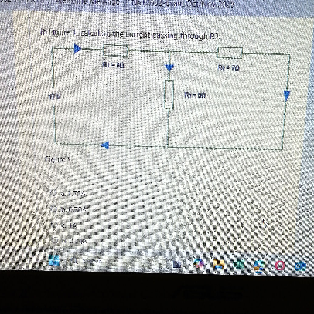 In Figure 1, calculate the current passing | StudyX