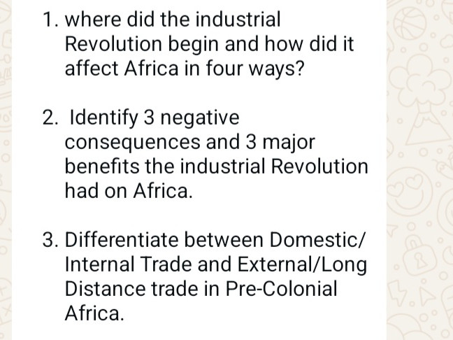 1. where did the industrial Revolution begin | StudyX