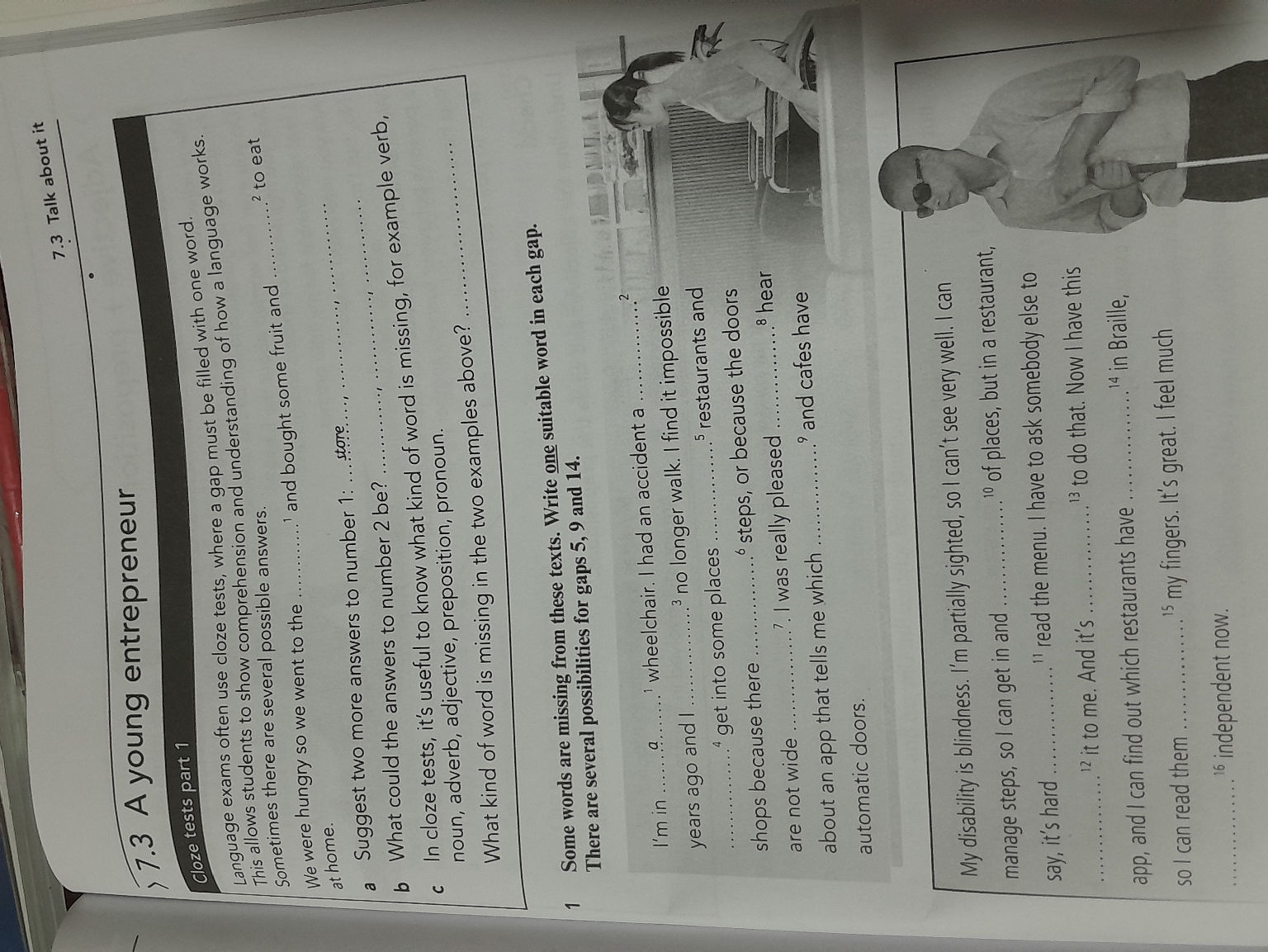 Cloze tests part 1 Language exams often use | StudyX