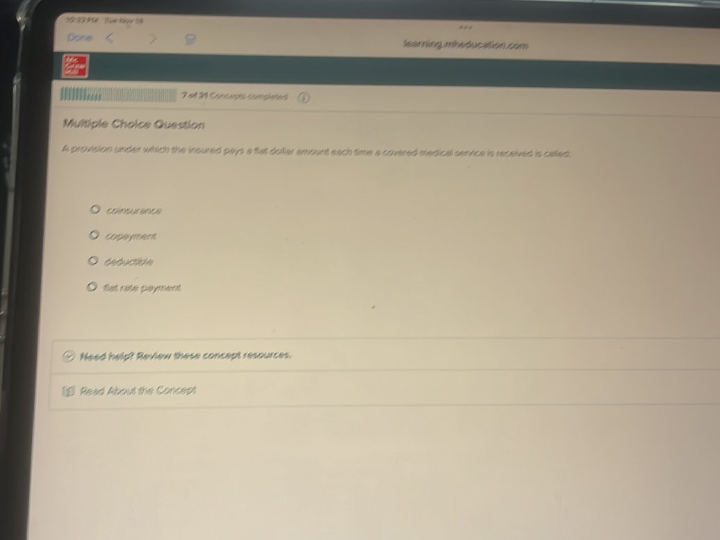 Multiple Choice Question A provision under | StudyX