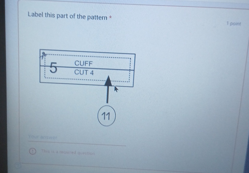 Label this part of the pattern The image | StudyX