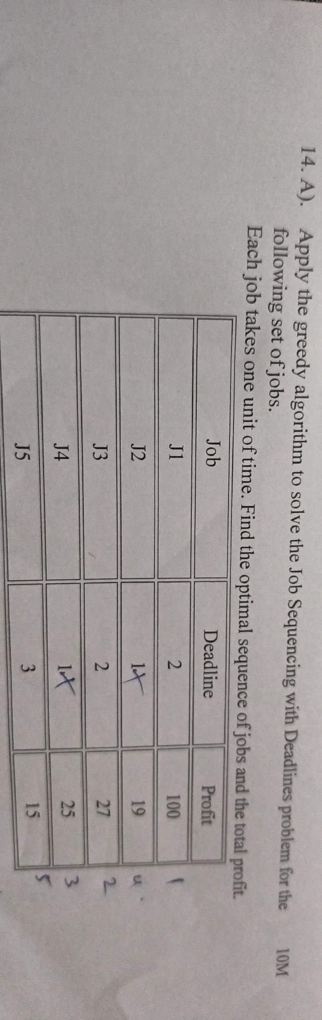 14. A). Apply the greedy algorithm to solve | StudyX
