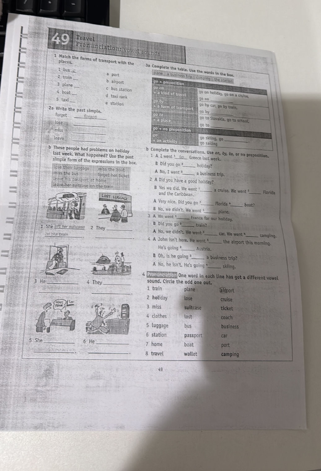 3a Complete the table. Use the words in the | StudyX