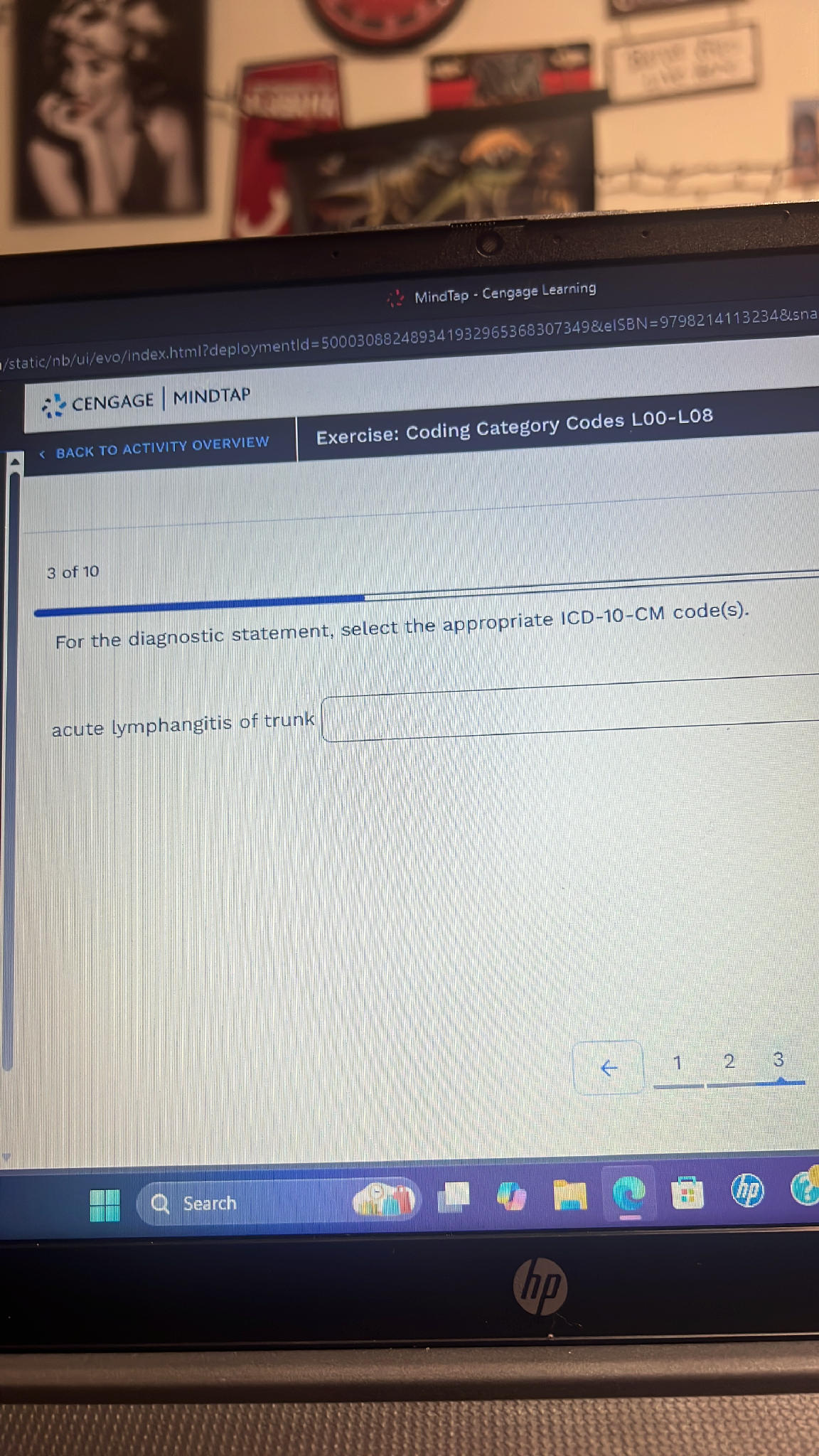For the diagnostic statement, select the | StudyX