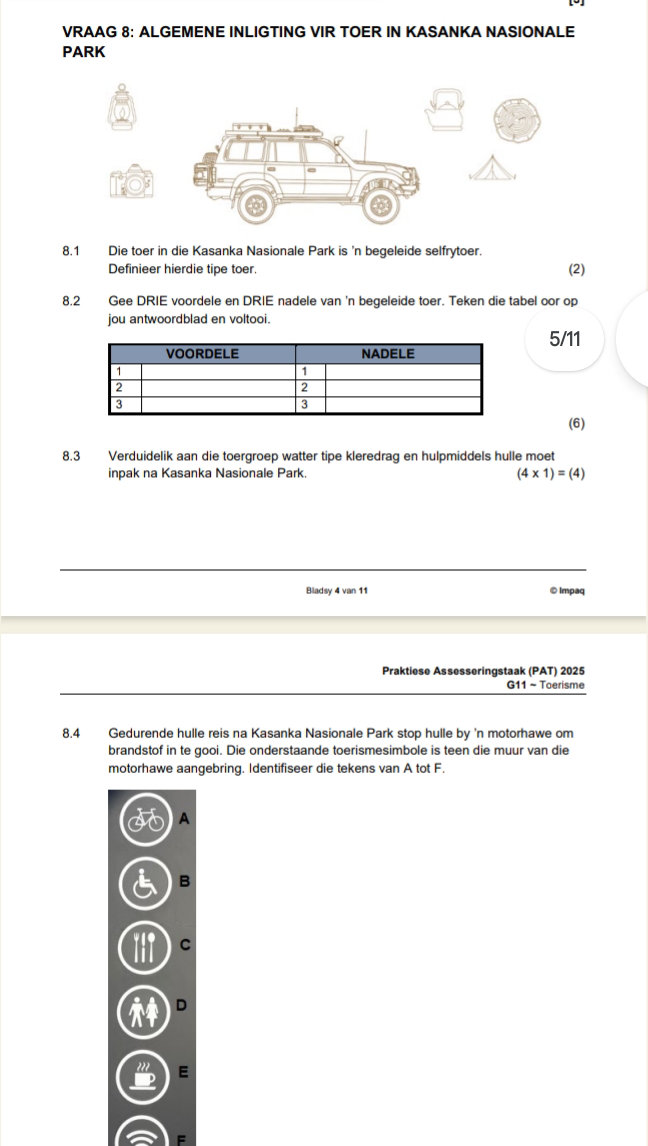 2. SCENARIO Lees die onderstaande inligting | StudyX