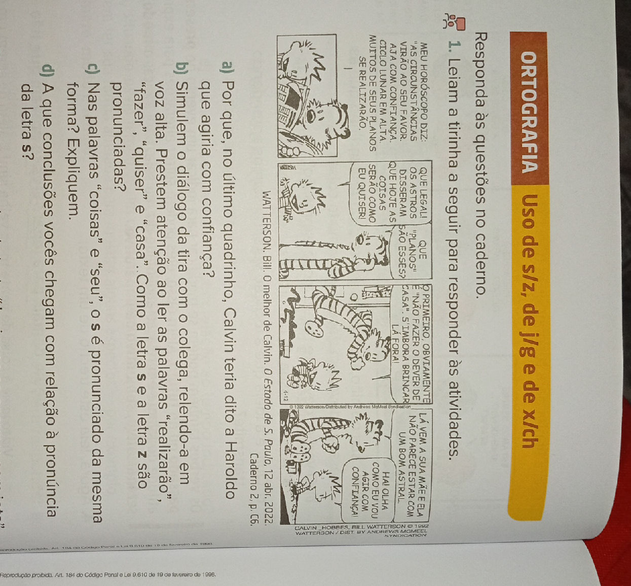 ORTOGRAFIA Uso de s/z, de j/g e de x/ch | StudyX