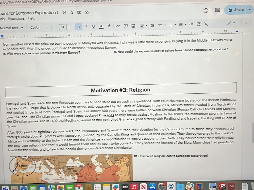 Motivation #3: Religion Portugal and Spain | StudyX