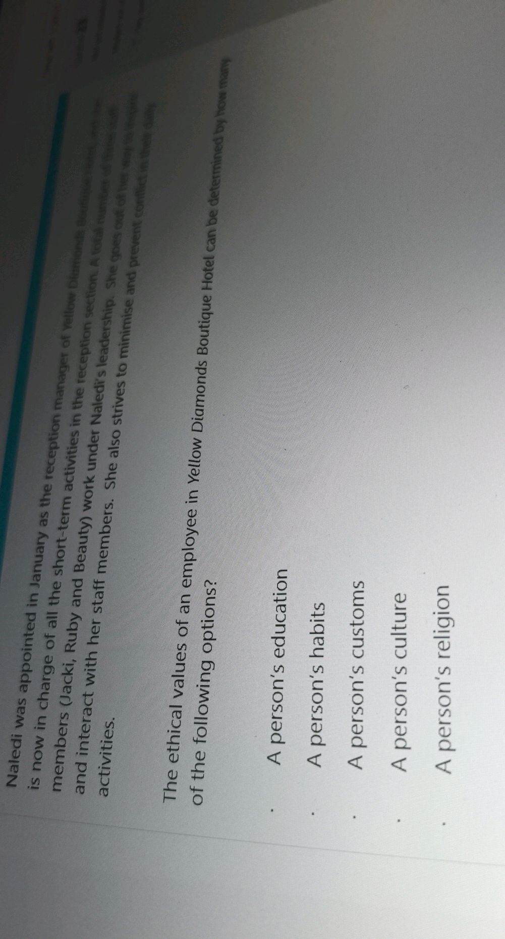 Naledi was appointed in January as the | StudyX