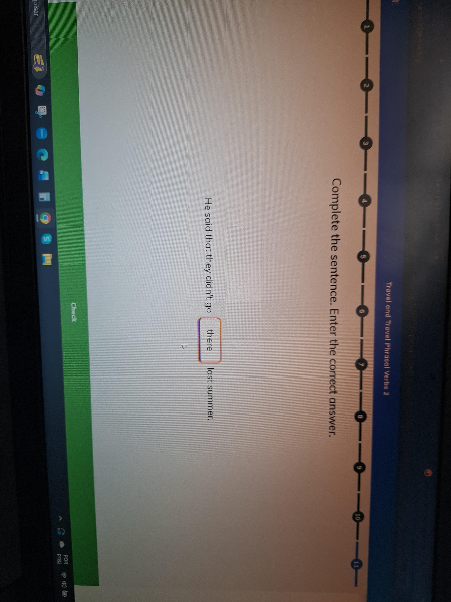 Complete the sentence. Enter the correct | StudyX