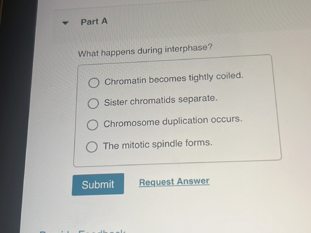 Part A What happens during interphase? | StudyX