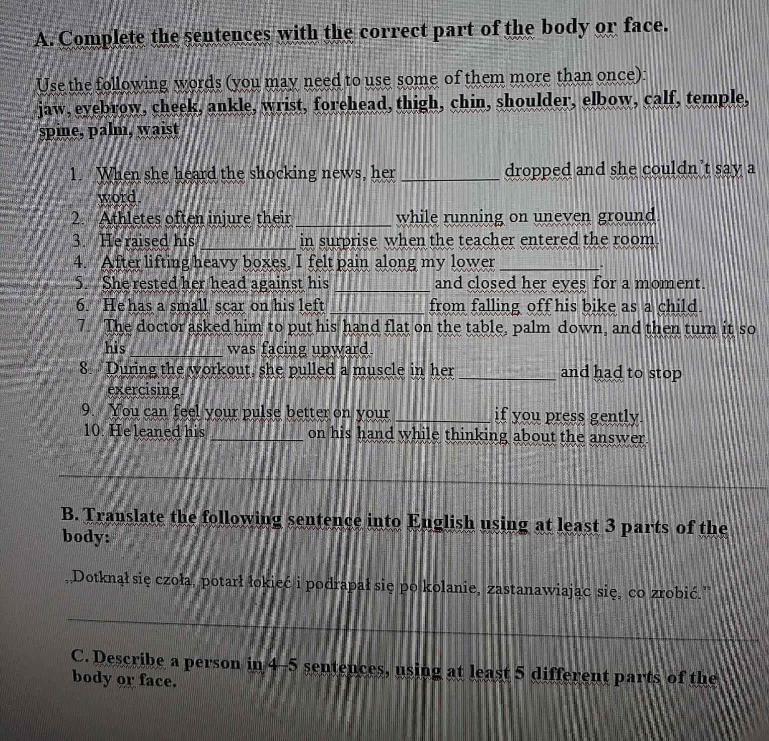 A. Complete the sentences with the correct | StudyX
