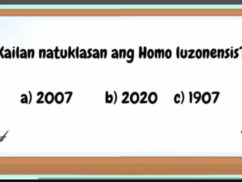 Kailan natuklasan ang Homo luzonensis? a) | StudyX