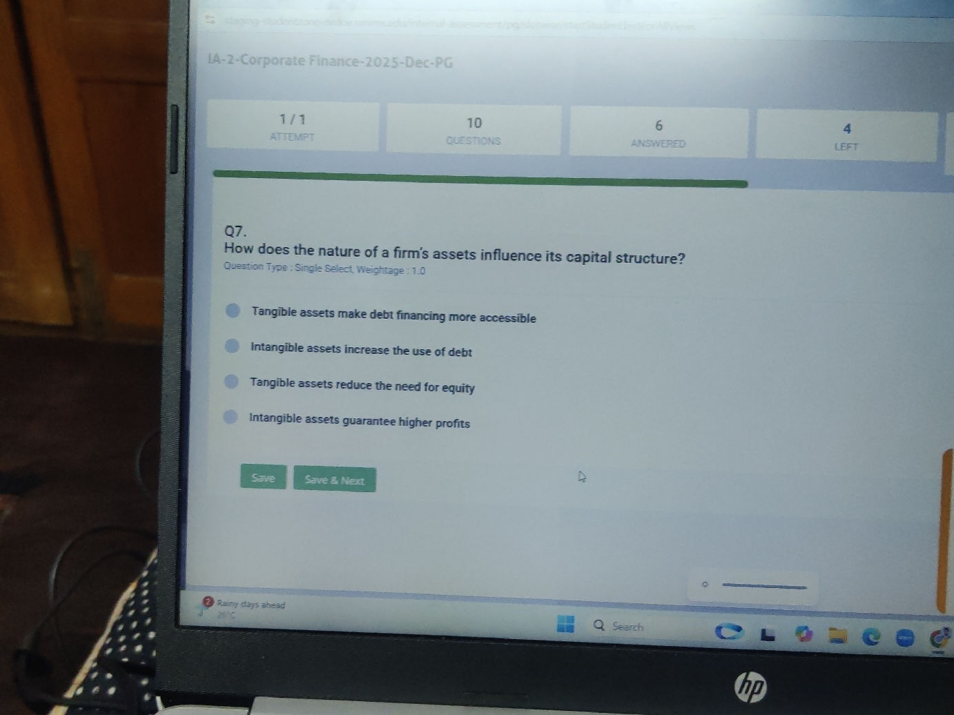 Q7. How does the nature of a firm's assets | StudyX