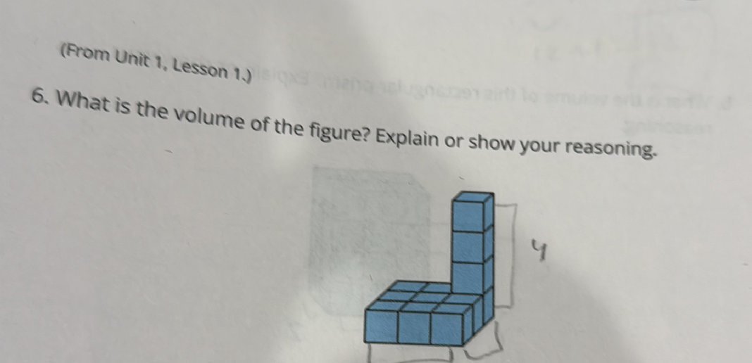 6. What is the volume of the figure? Explain | StudyX